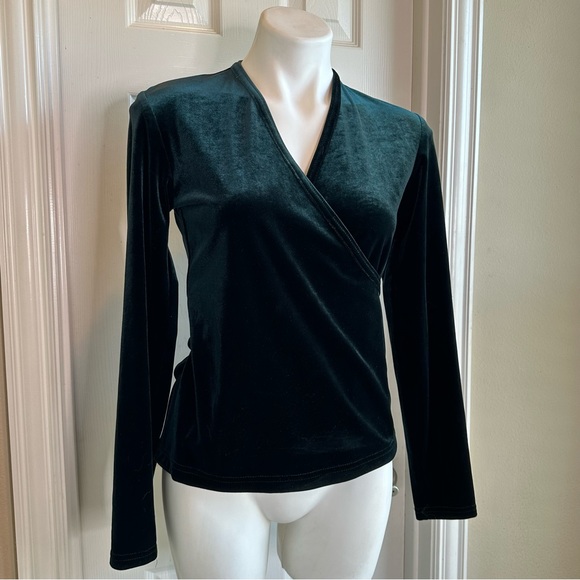 Vintage | Tops | Vintage Howard Wolf Green Velvet Longsleeve Top | Poshmark